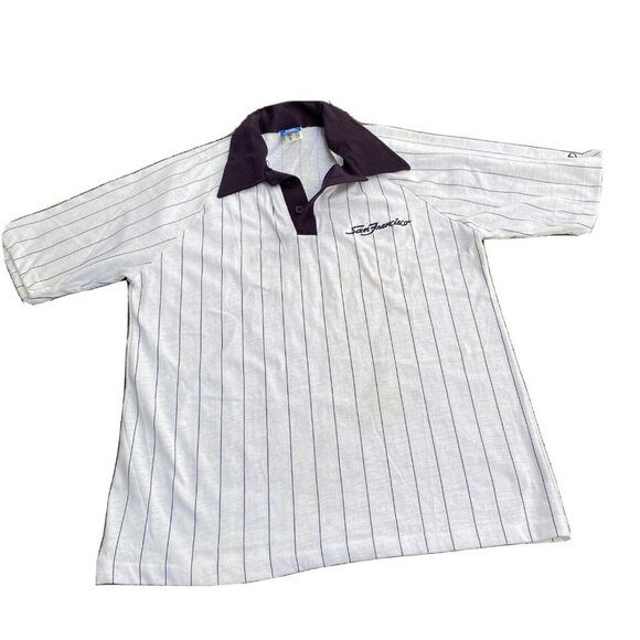 Champion | Shirts | Vintage 6s Champion Vertical Stripe Polo San ...
